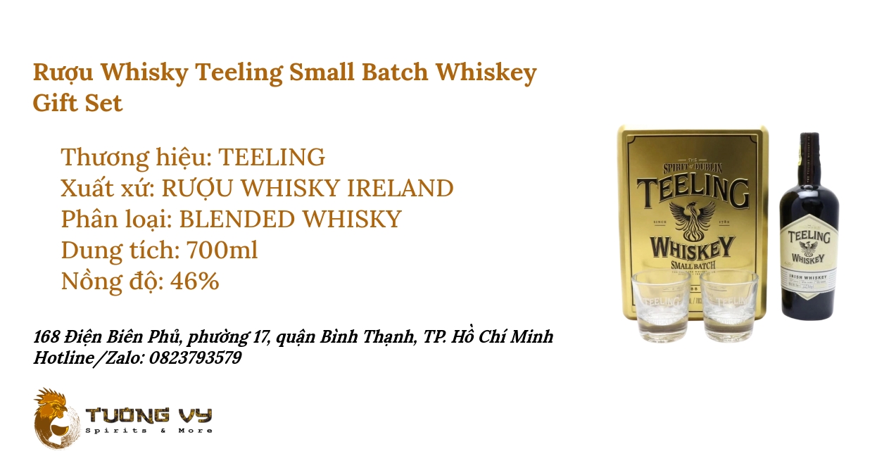 Rượu Whisky Teeling Small Batch Whiskey Gift Set