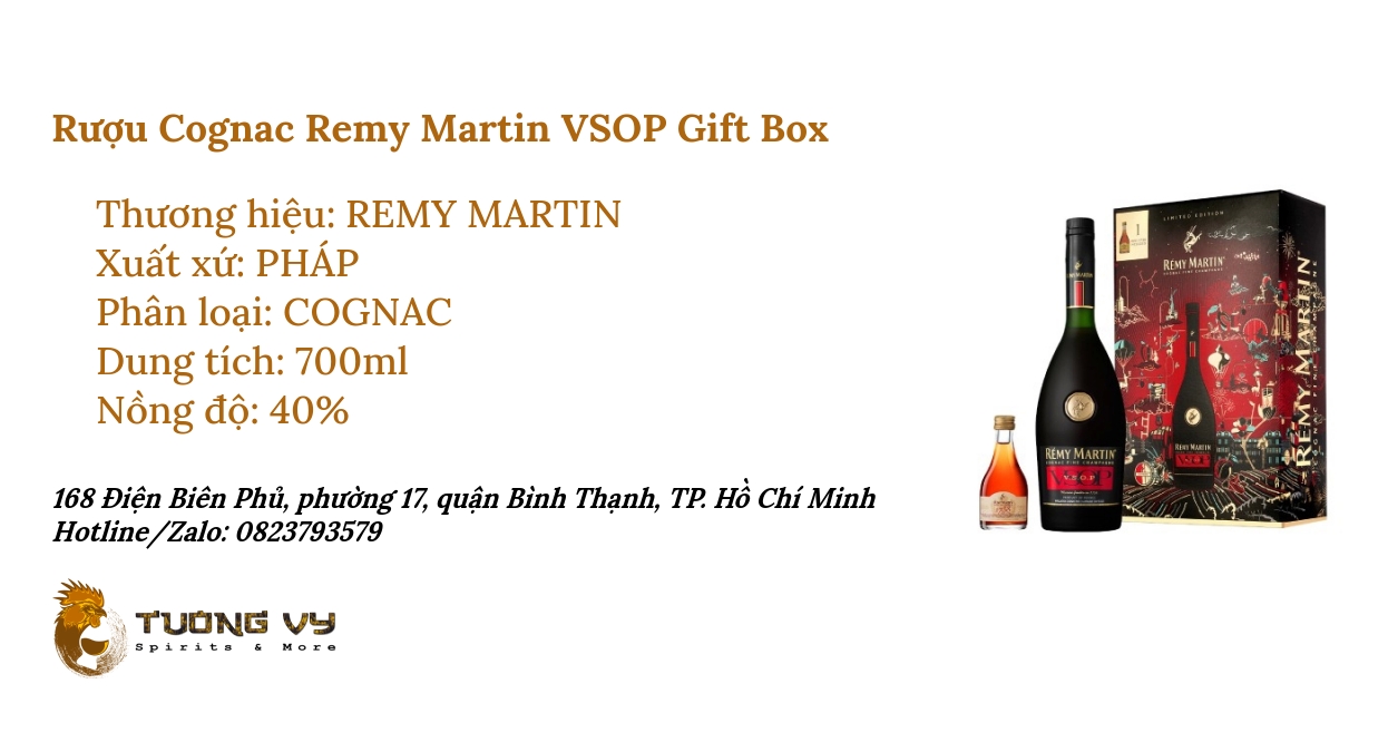 Rượu Cognac Remy Martin VSOP Gift Box