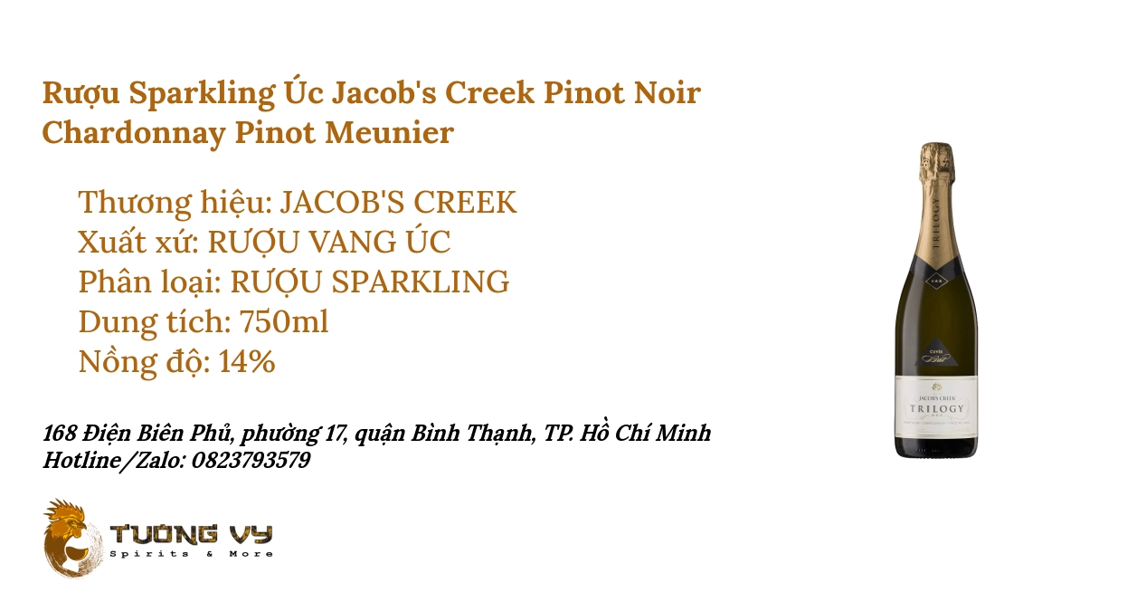 Rượu Sparkling Úc Jacob's Creek Pinot Noir Chardonnay Pinot Meunier