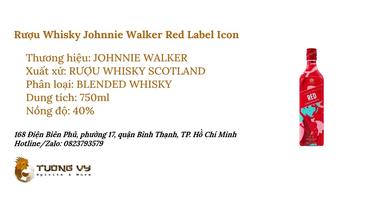 Rượu Whisky Johnnie Walker Red Label Icon