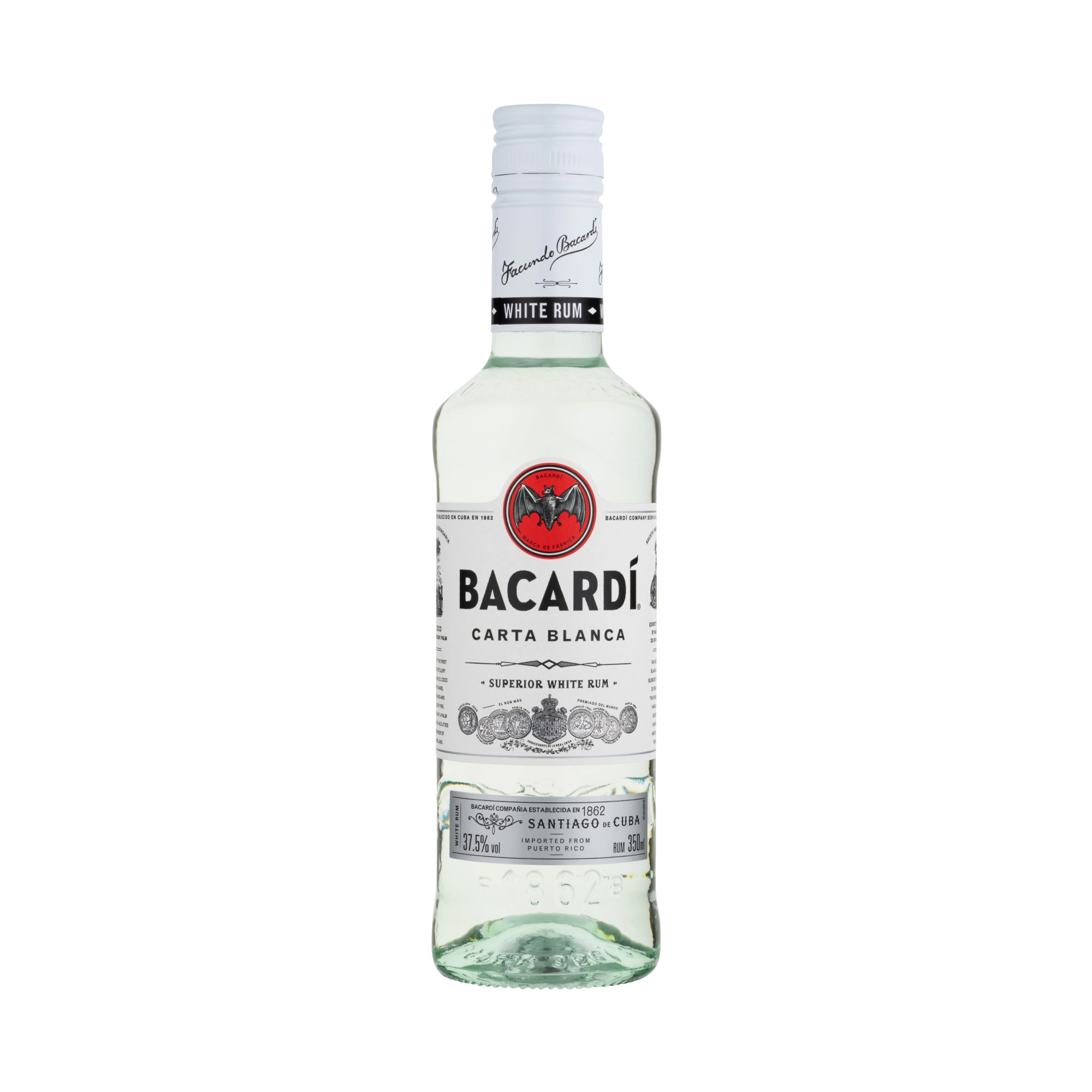 Rượu Rum Cuba Bacardi Carta Blanca 350ml