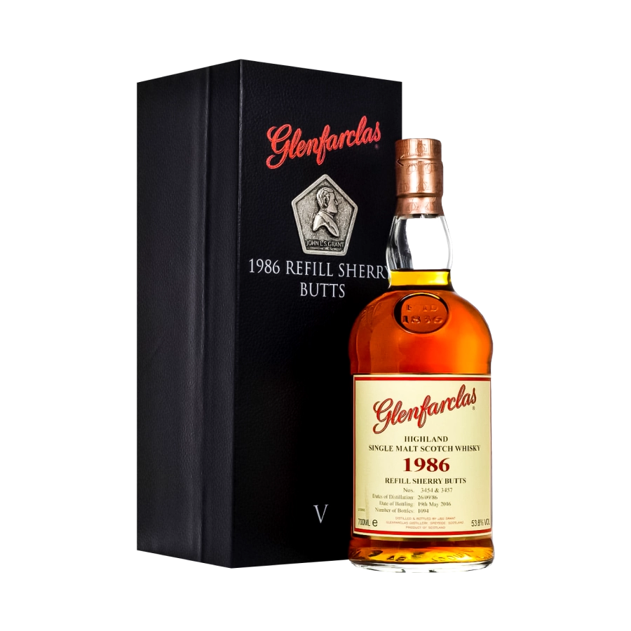 Rượu Whisky Glenfarclas 35 Year Old Refill Sherry Butts 1986