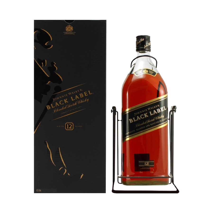 Rượu Whisky Johnnie Walker Black Label 3000ml (Kèm kệ đỡ)