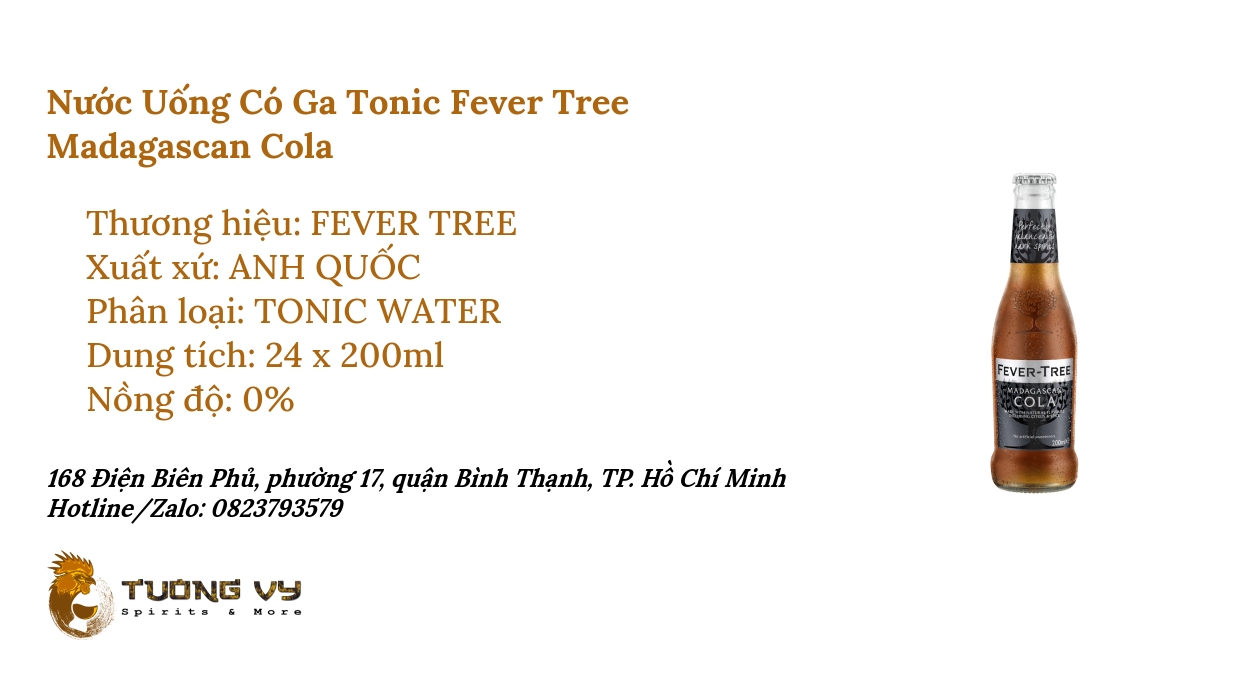 Nước Uống Có Ga Tonic Fever Tree Madagascan Cola